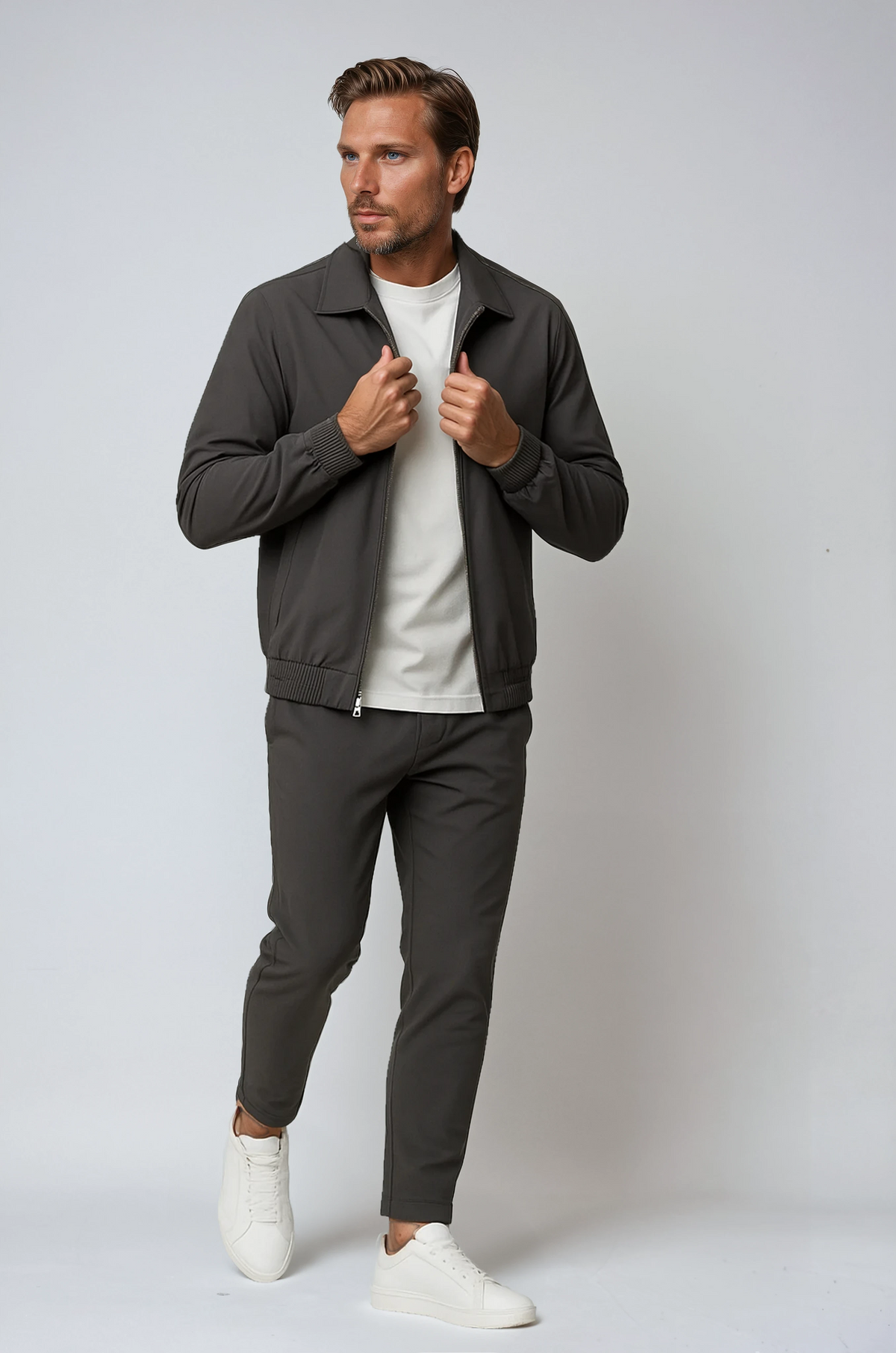 Smart Tech Suit – Charcoal Grey